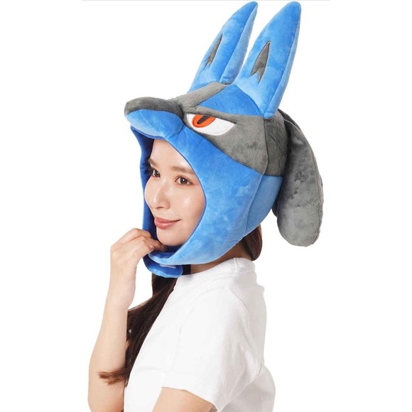 SAZAC | Toys | Pokemon Lucario Kigurumi Cozy Costume Beanie Hat | Poshmark